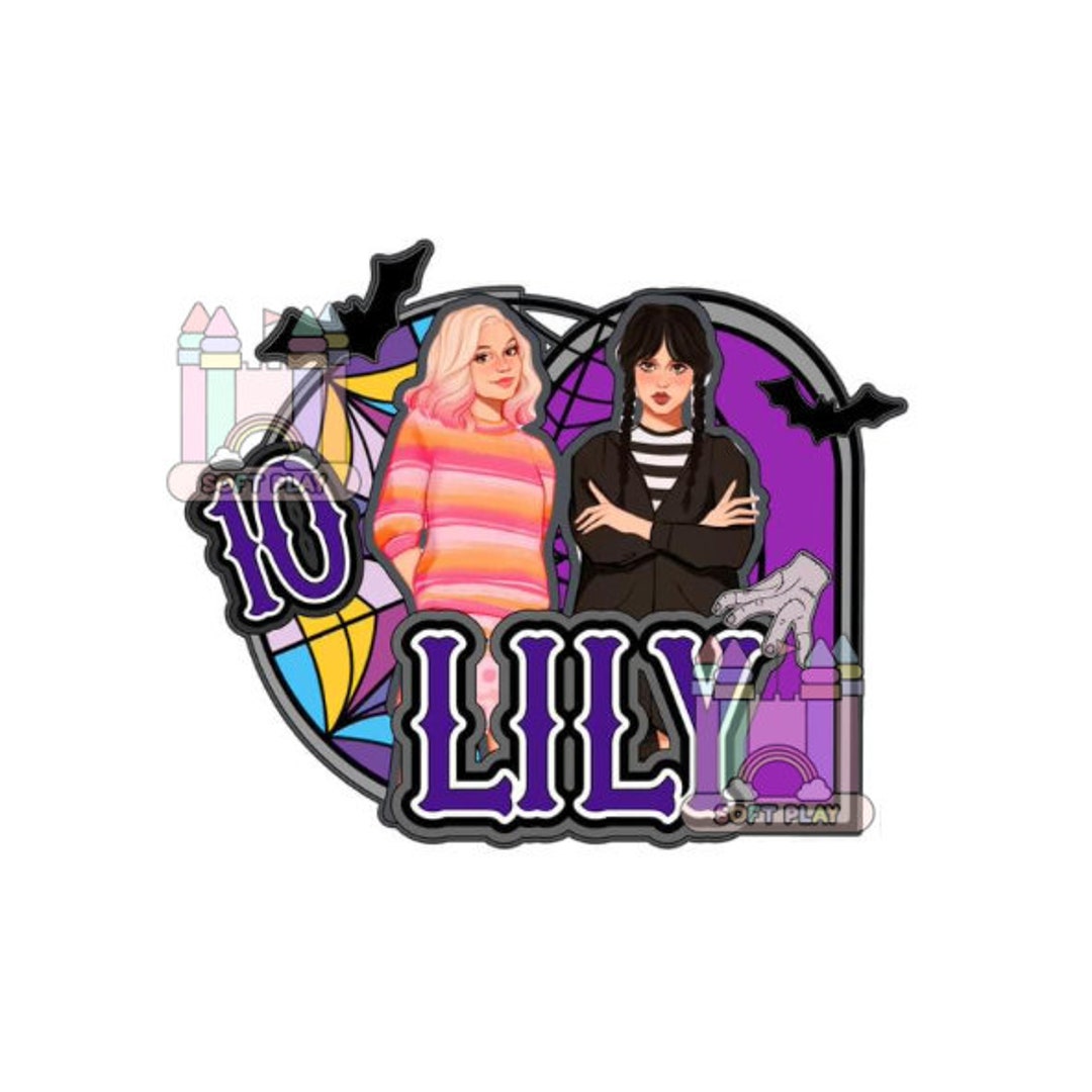 Wednesday Addams Cake Topper, Wednesday Cake Topper, Addams Family ...