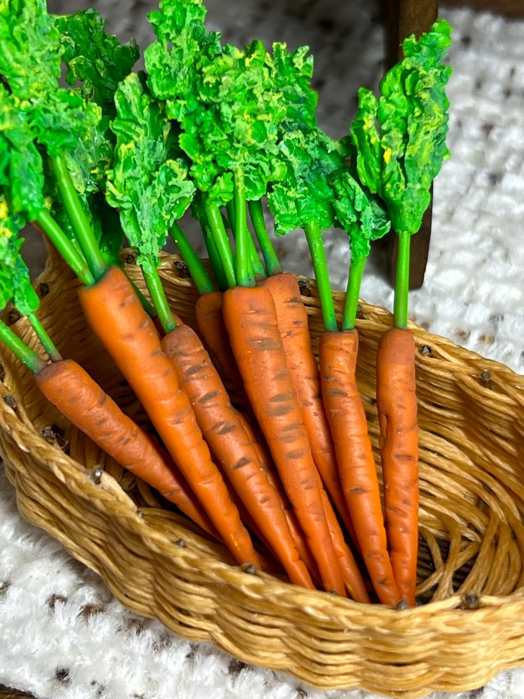 1:12 Scale Miniature Carrots, Realistic Dollhouse Vegetables, Mini Food ...