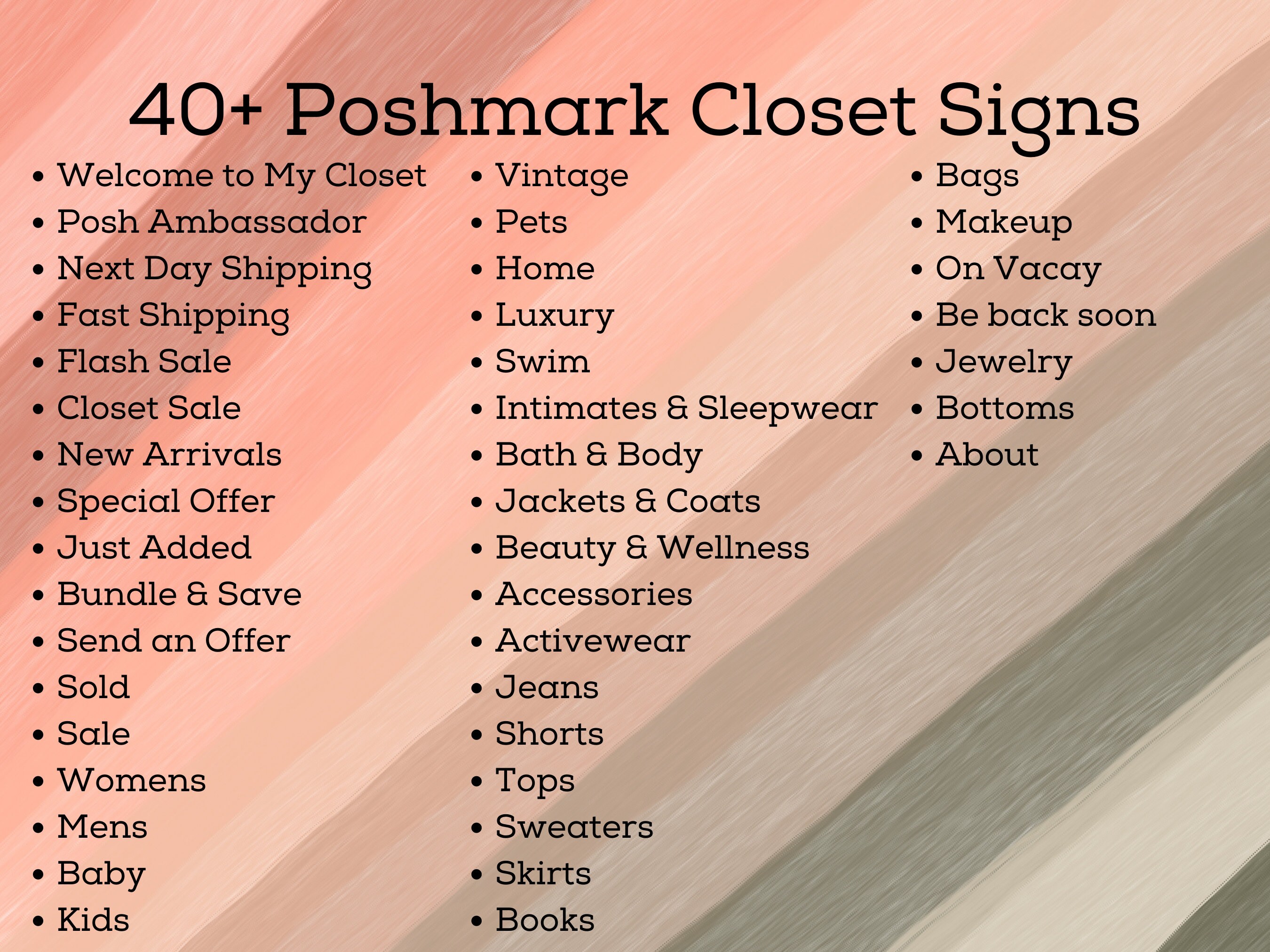 Poshmark Closet Name Ideas