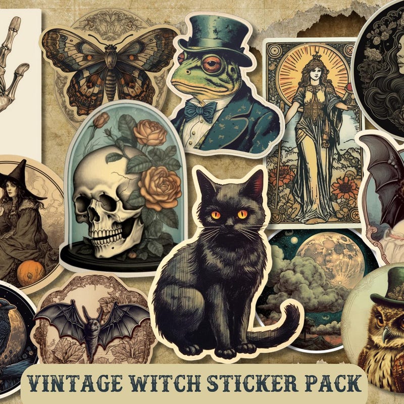 Witch Stickers - Etsy