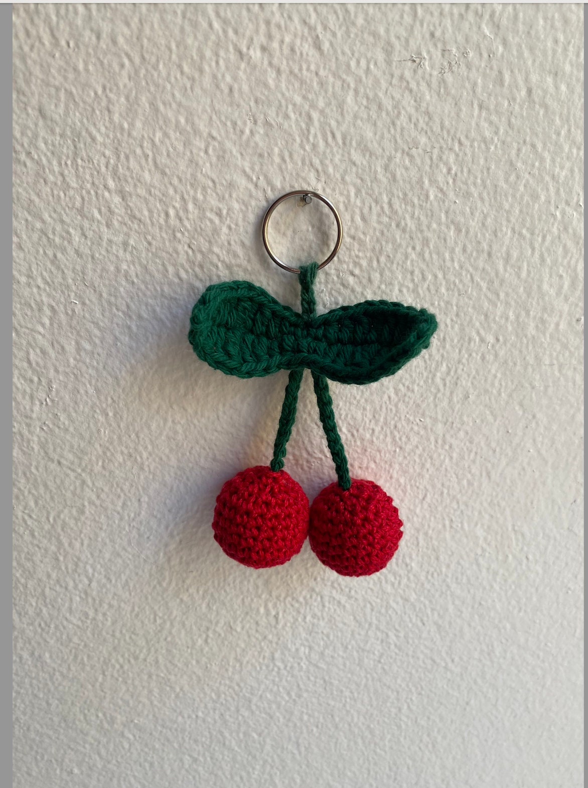 Crochet Keychain, Flower Keychain, Chery Keychain, Handmade Keychains ...