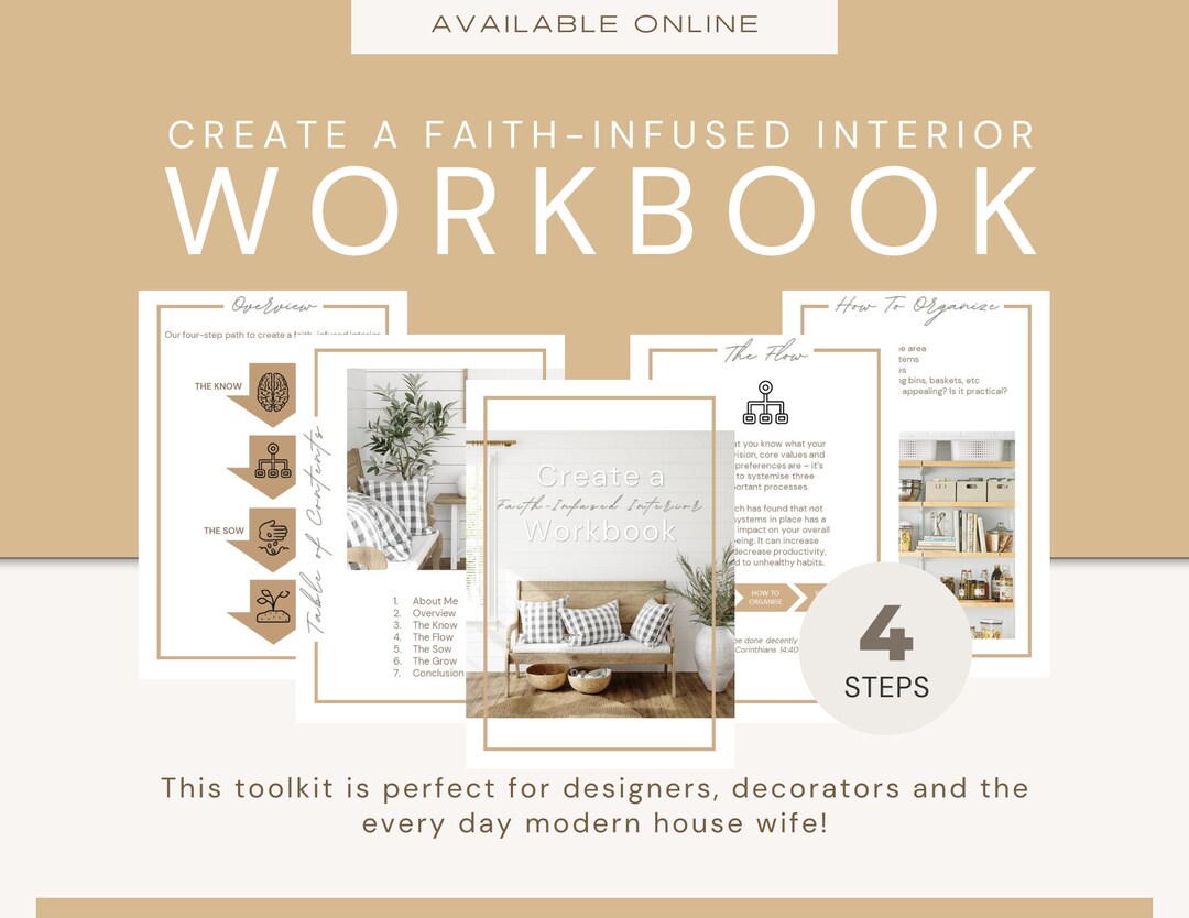 Create a Faith Infused Interior Workbook - Etsy