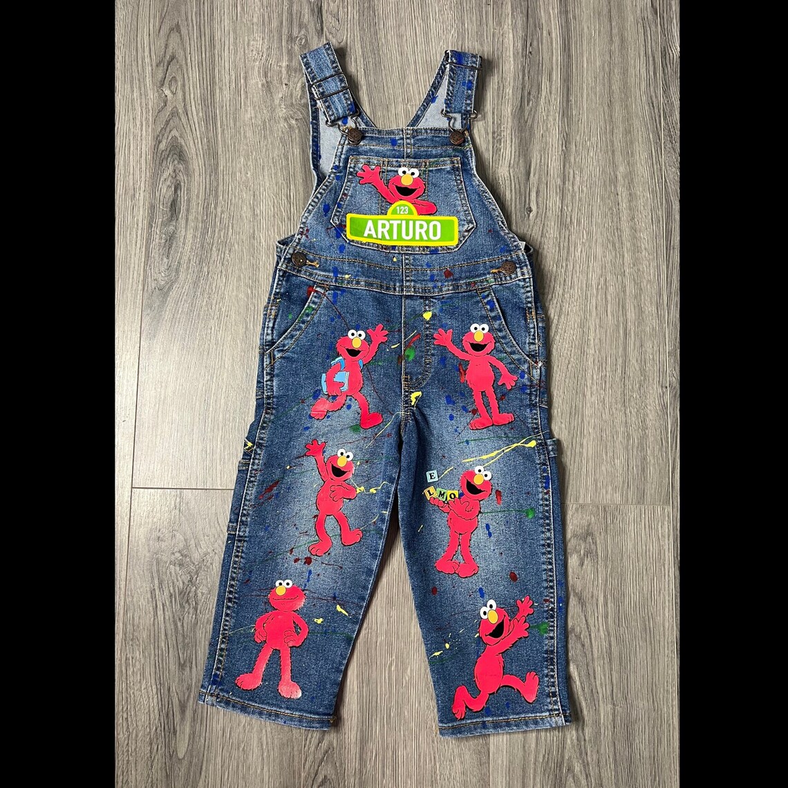 Elmo Overalls, Overalls Birthday Outfit, Custom Overalls, Sesame Street ...