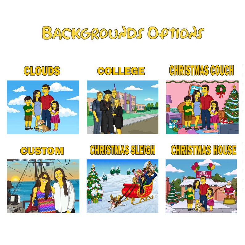 Custom Simpson Family Portrait, Custom Simpson Couple Portrait,custom ...