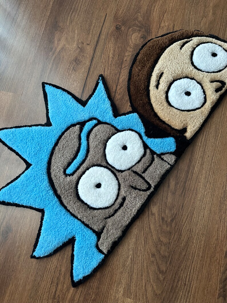 Rick & Morty / Rick and Morty / Rick and Mort Svg / Tufted Rug ...