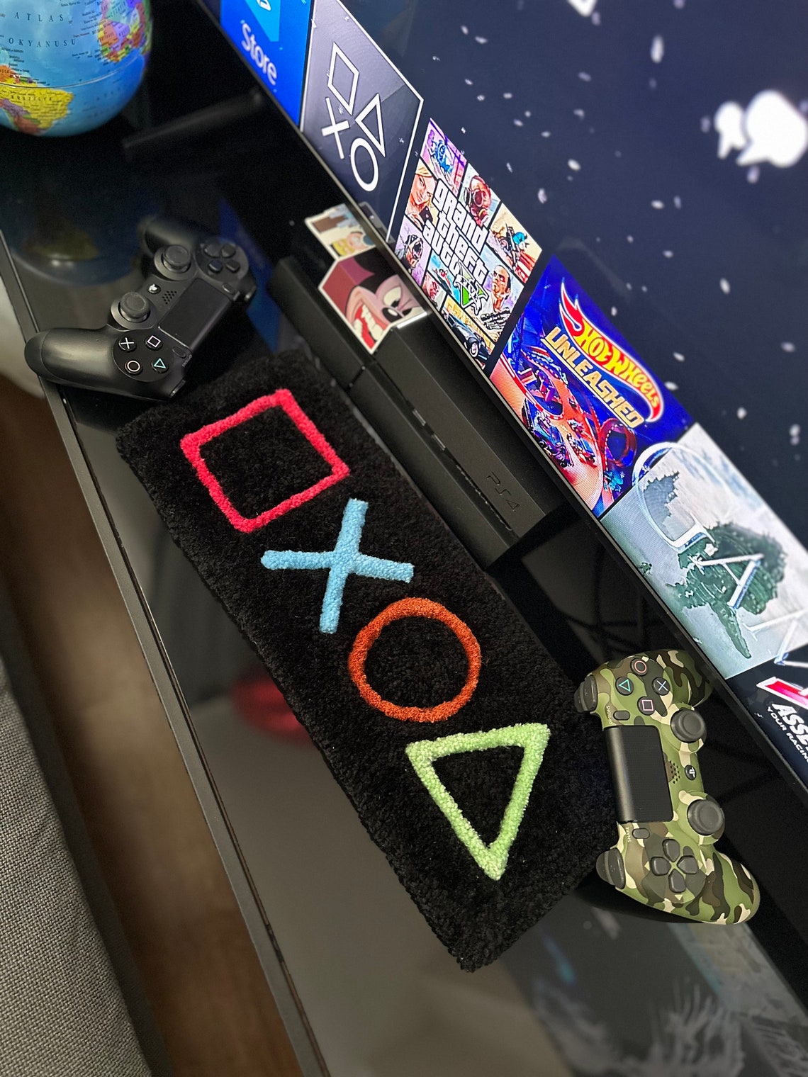 Playstation / Ps Gamepad / Gamepad / Keyboard Pad / Handmade / Tufted ...