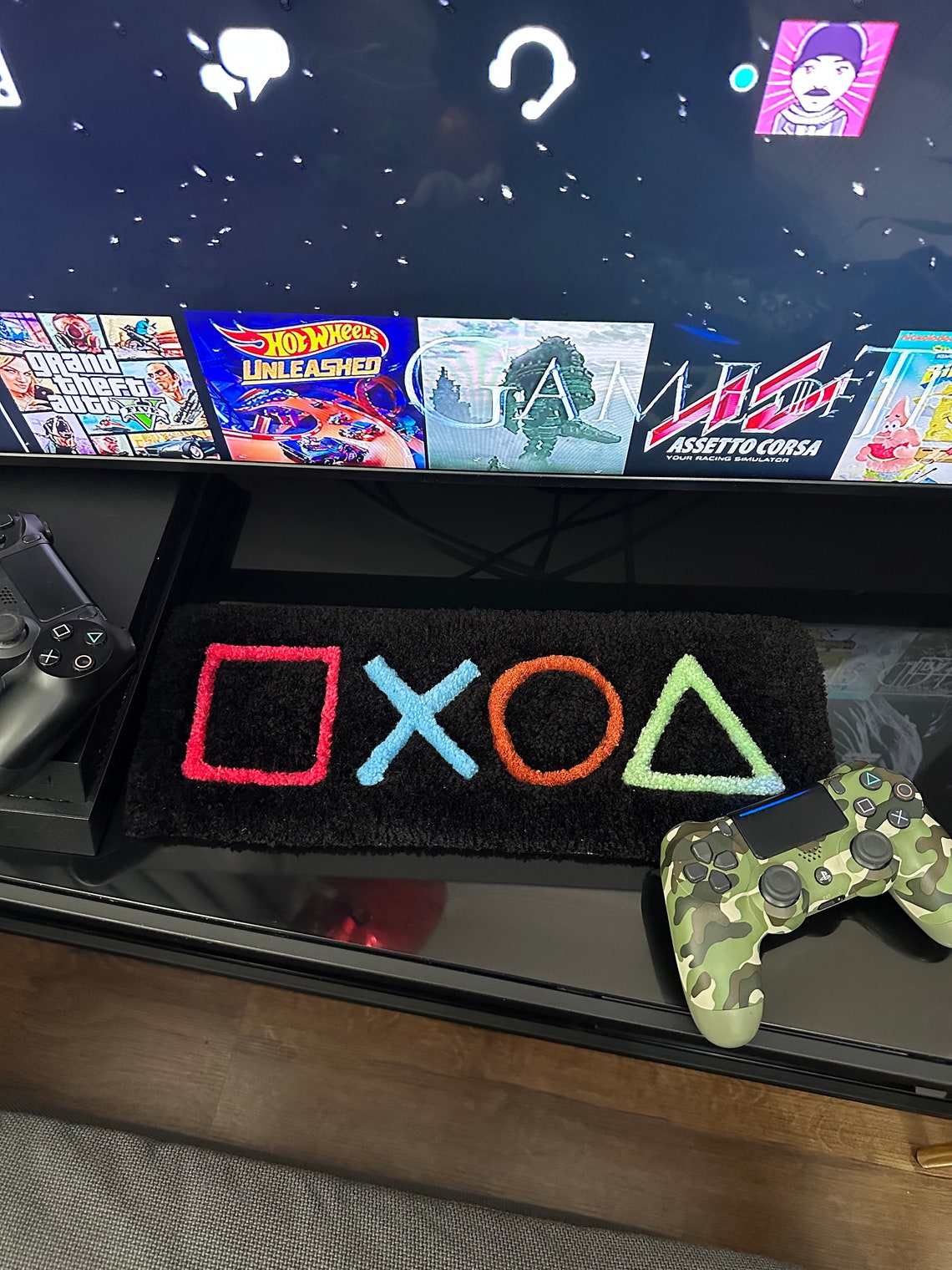 Playstation / Ps Gamepad / Gamepad / Keyboard Pad / Handmade / Tufted ...