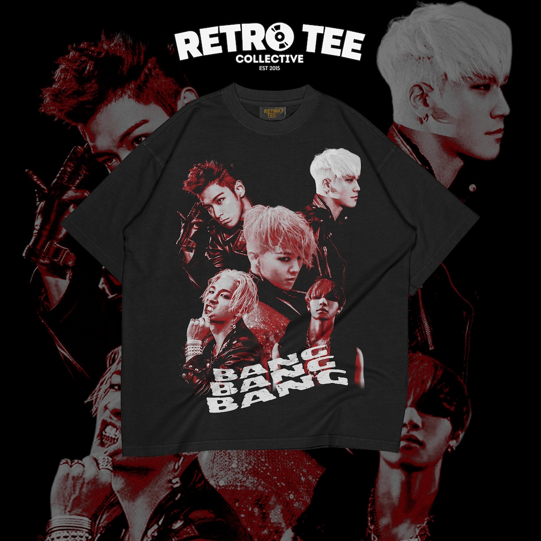 Big Bang T-shirt 90s Vintage Inspired Shirt Bang Bang Bang K-POP Merch ...
