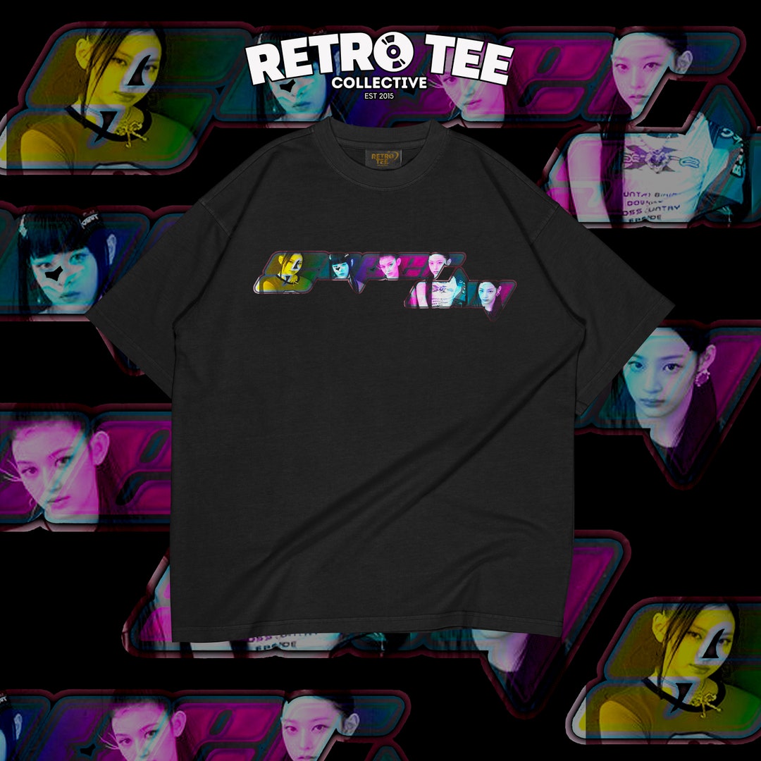 K-pop T-shirt New Jeans SUPER SHY 90s Inspired Haerin Danielle Hanni ...