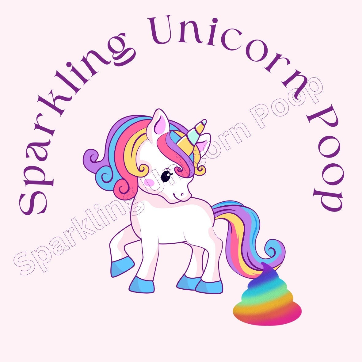 Unicorn Pooping Out Sparkles