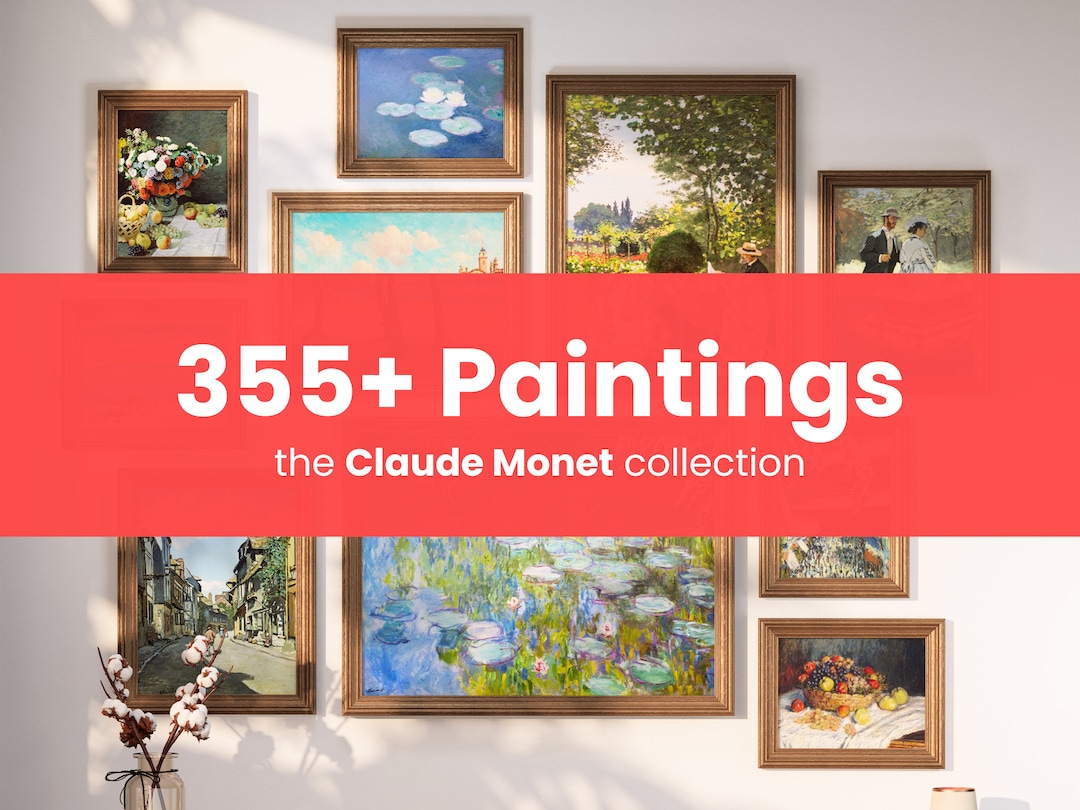 Claude Monet - the 355+ Paintings Collection - Mega Bundle - Vintage ...
