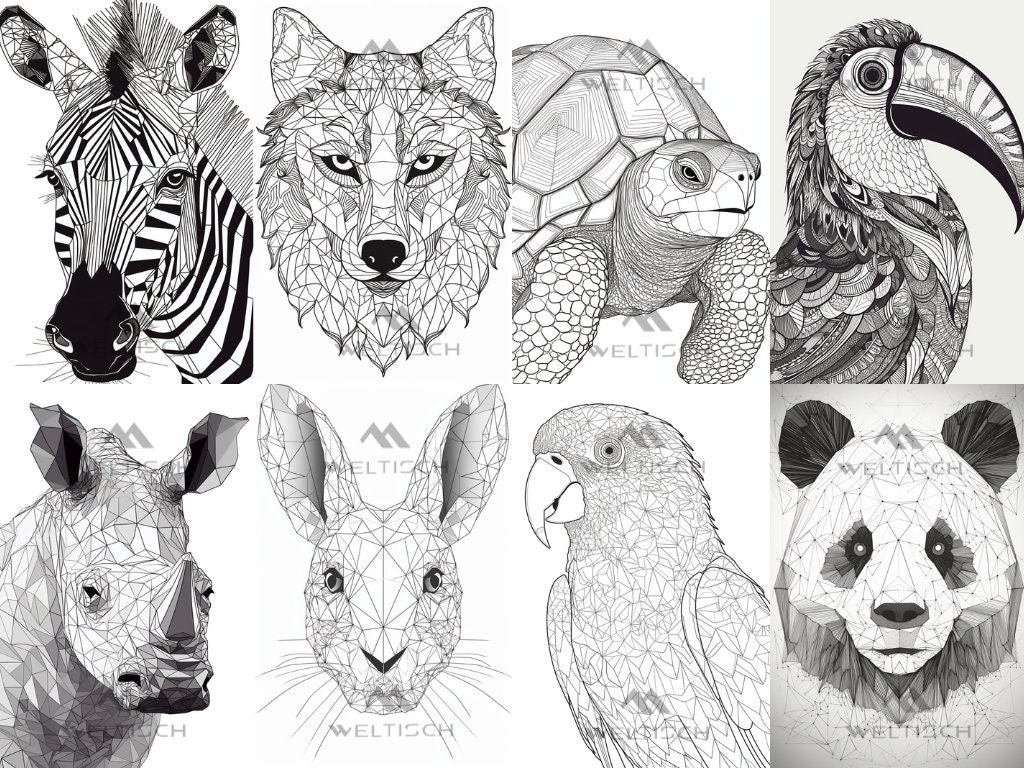 Grayscale Animal Coloring Pages Adult Coloring Pages Coloring Pages ...