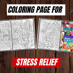 Quotes Coloring Pages Adult Coloring Pages Coloring Page - Etsy