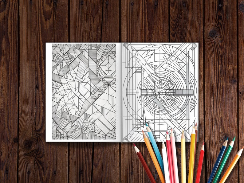 Geometric Coloring Pages Adult Coloring Pages Coloring Page Printable ...