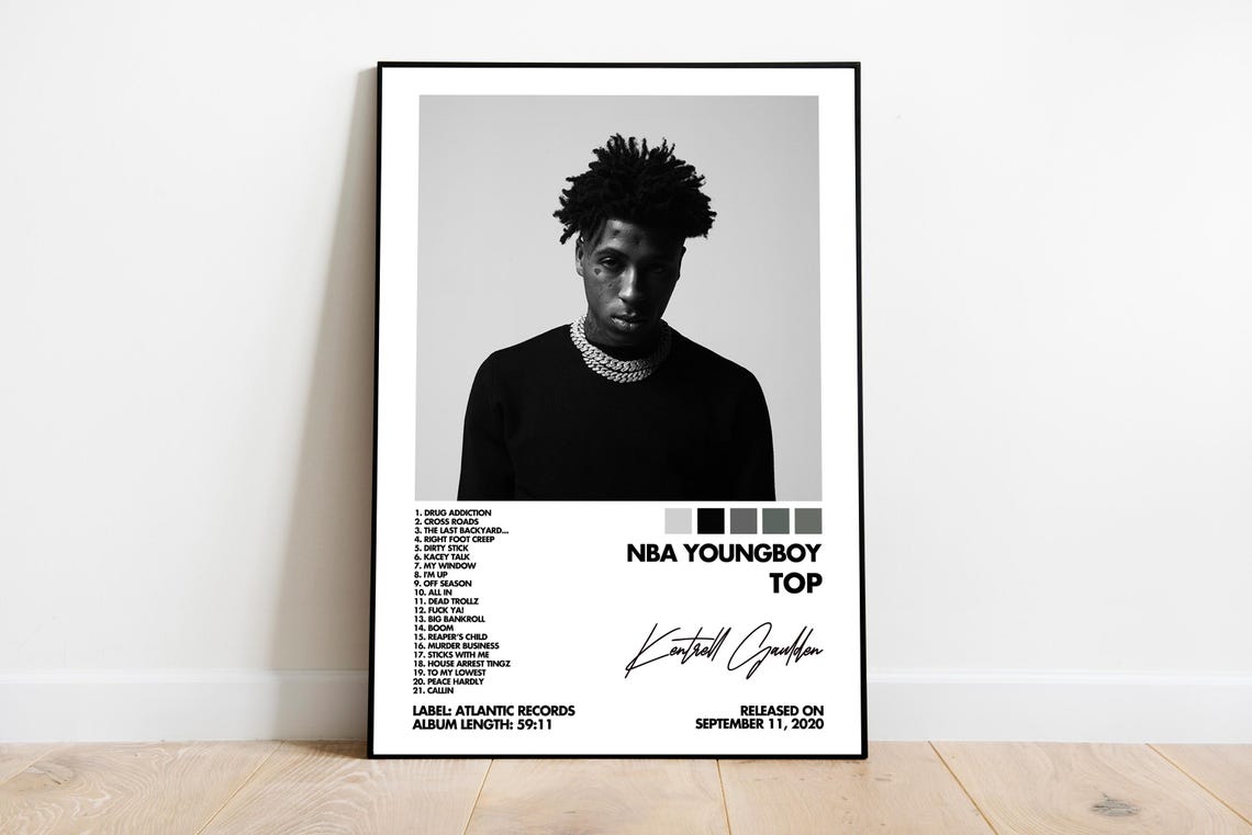 NBA Youngboy Poster, NBA Youngboy Posters, Rap Poster, Hip Hop Poster ...