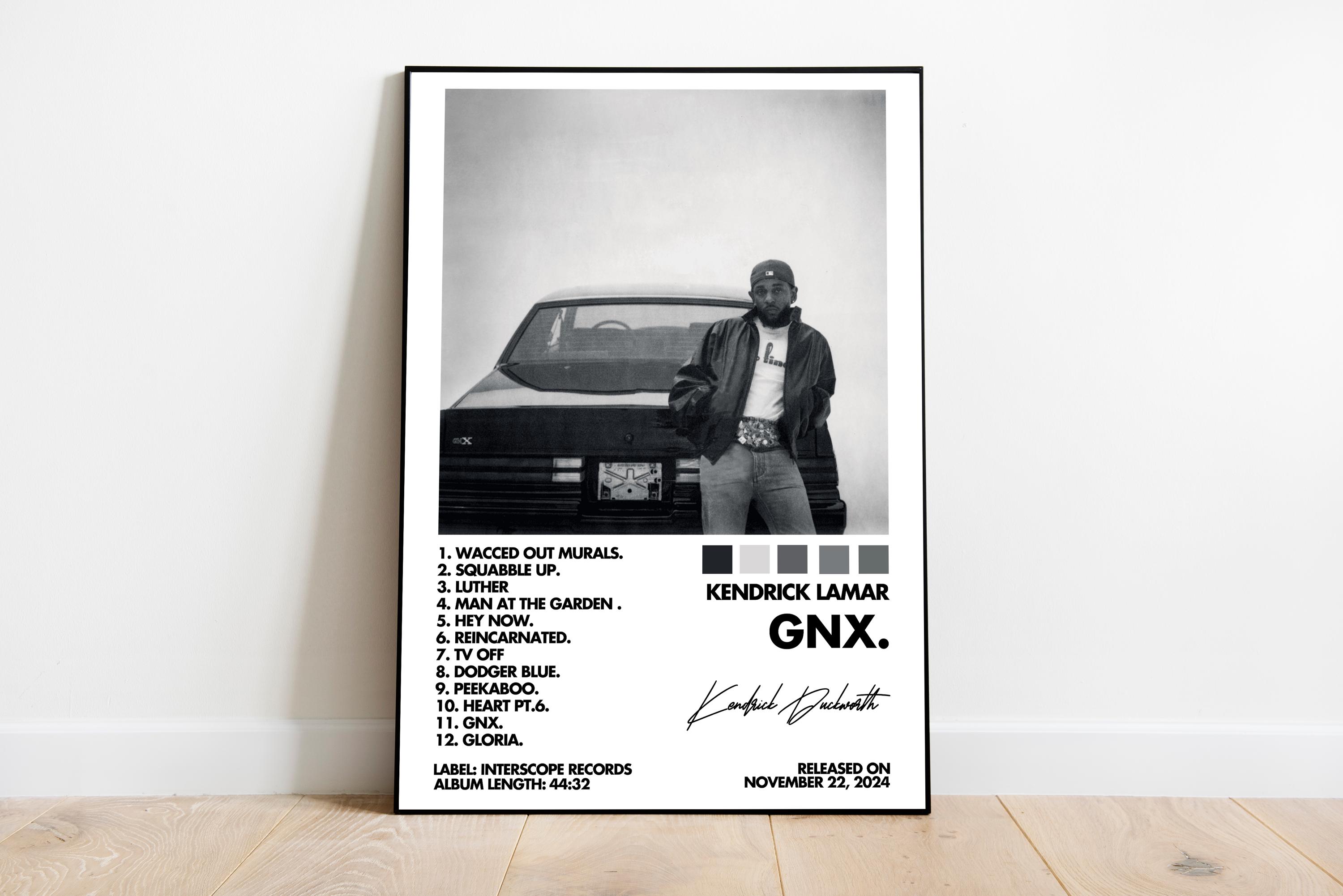 Kendrick Lamar GNX Poster - GNX Album Poster Print - Kendrick Lamar ...