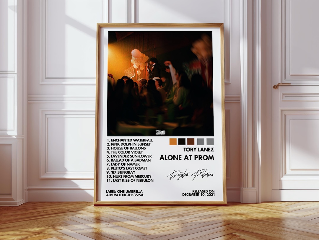 Tory Lanez - Alone at Prom - Custom Album Print - Hip Hop Wall Art ...