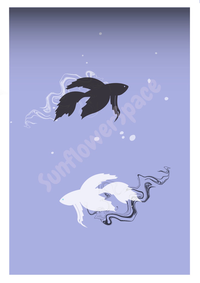 Betta fish jujutsu kaisen A4 arte digital impresión descarga - Etsy España