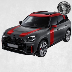 Bonnet Stripes to Fit Mini U25 Countryman JCW Cooper S Works Vinyl ...