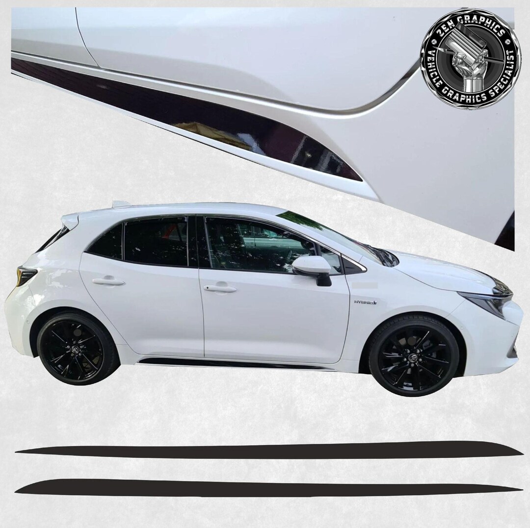 Side Skirt Insert Stripes for Corolla E210 MK12 Parts Hexis Suptac 7 ...