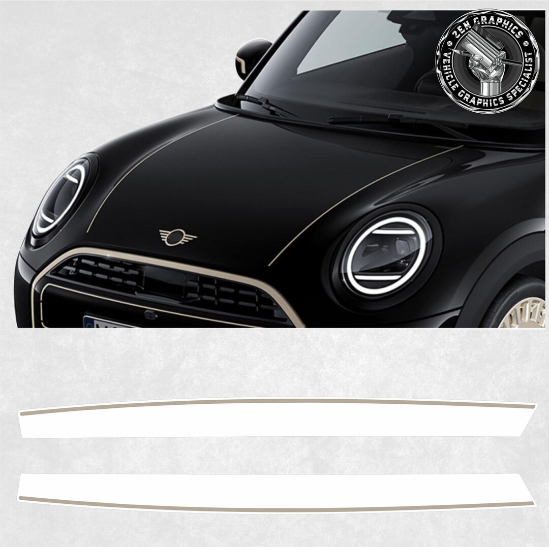 Favoured Bonnet Hood Stripes to Fit Mini F66 3 Door F65 5 Door F67 ...