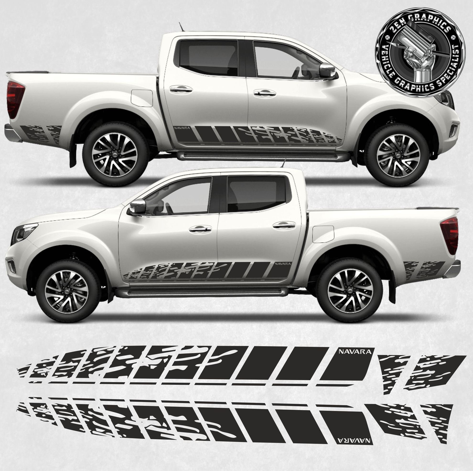 Side Decals Kit to Fit Nissan Navara N-guard 2016 - 18 Stickers ...