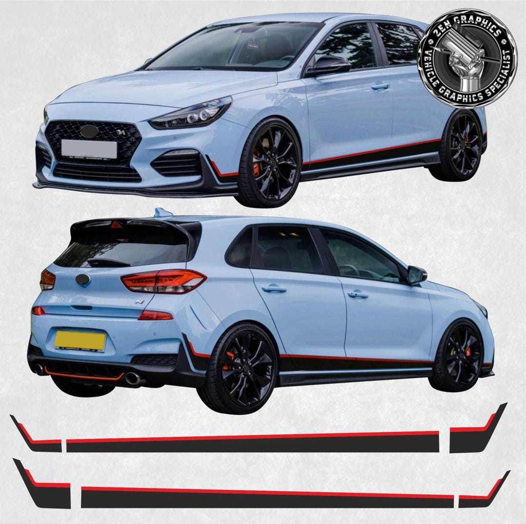Stripes to Fit I30n Performance Stripes / Stickers Graphics Wrap ...