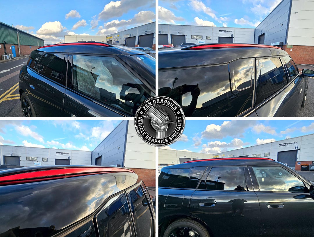 Roof Rail Stripes for Mini U25 Countryman JCW Cooper S Stickers Decals ...