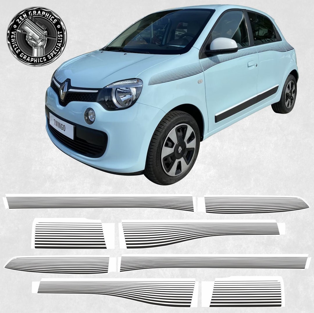 Side Stripes to Fit Renault Twingo MK3 Vinyls Decals Stickers Foils ...