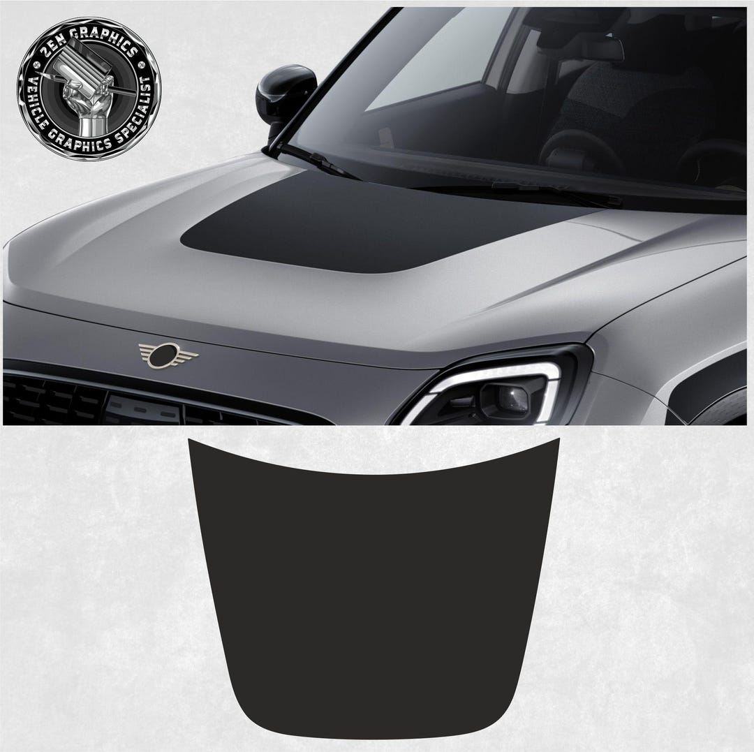Heritage Bonnet / Hood Decal to Fit Mini U25 Countryman Cooper S Works ...