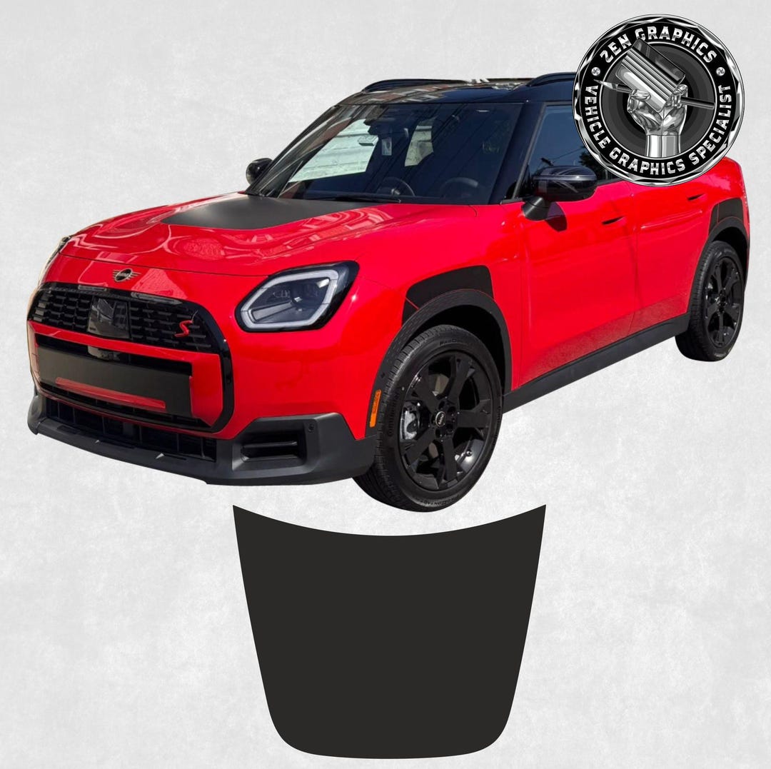 Heritage Bonnet / Hood Decal to Fit Mini U25 Countryman Cooper S Works ...