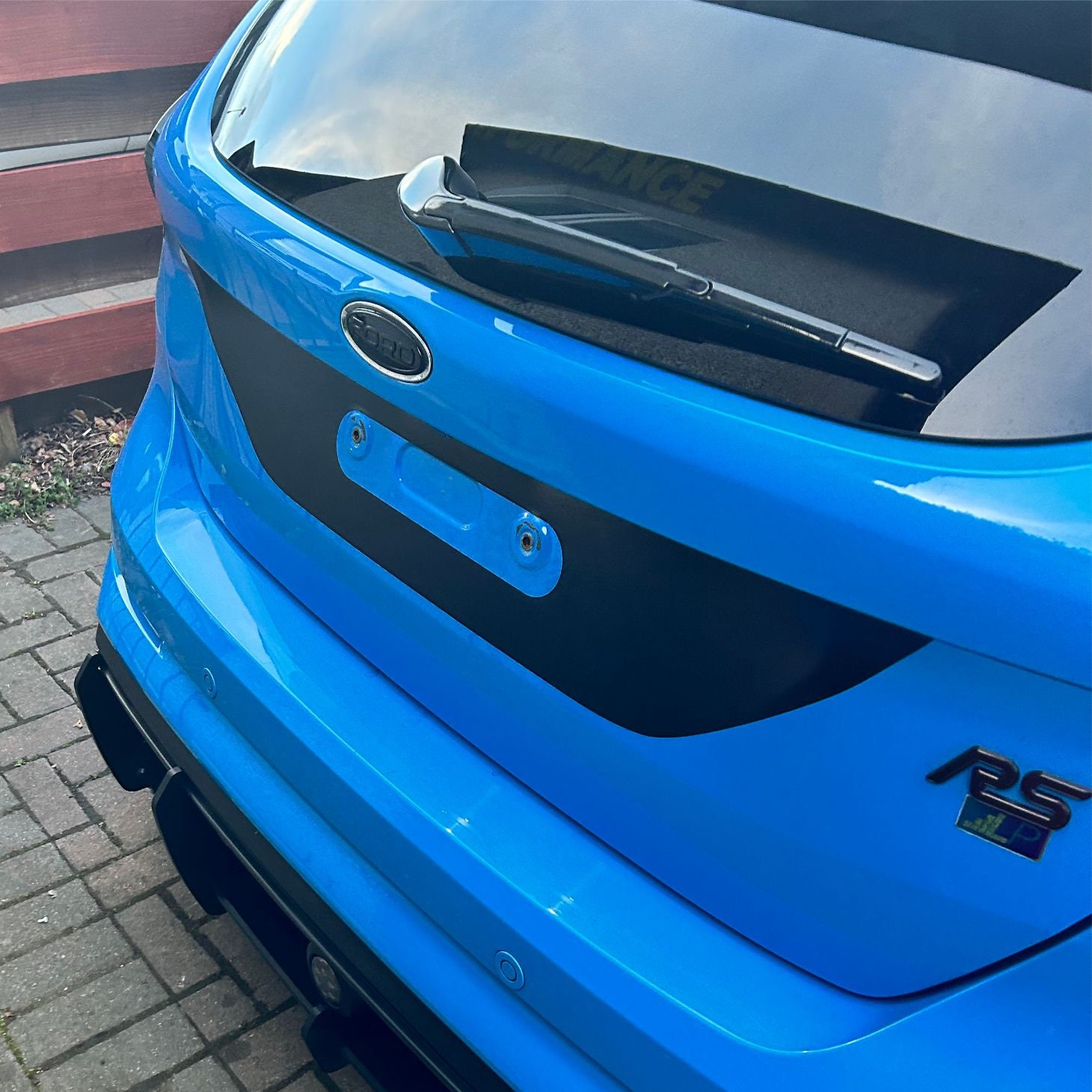 Fits: Ford Focus Mk3 & Mk3.5 ST RS Rear Licence Plate Vinyl Blackout ...