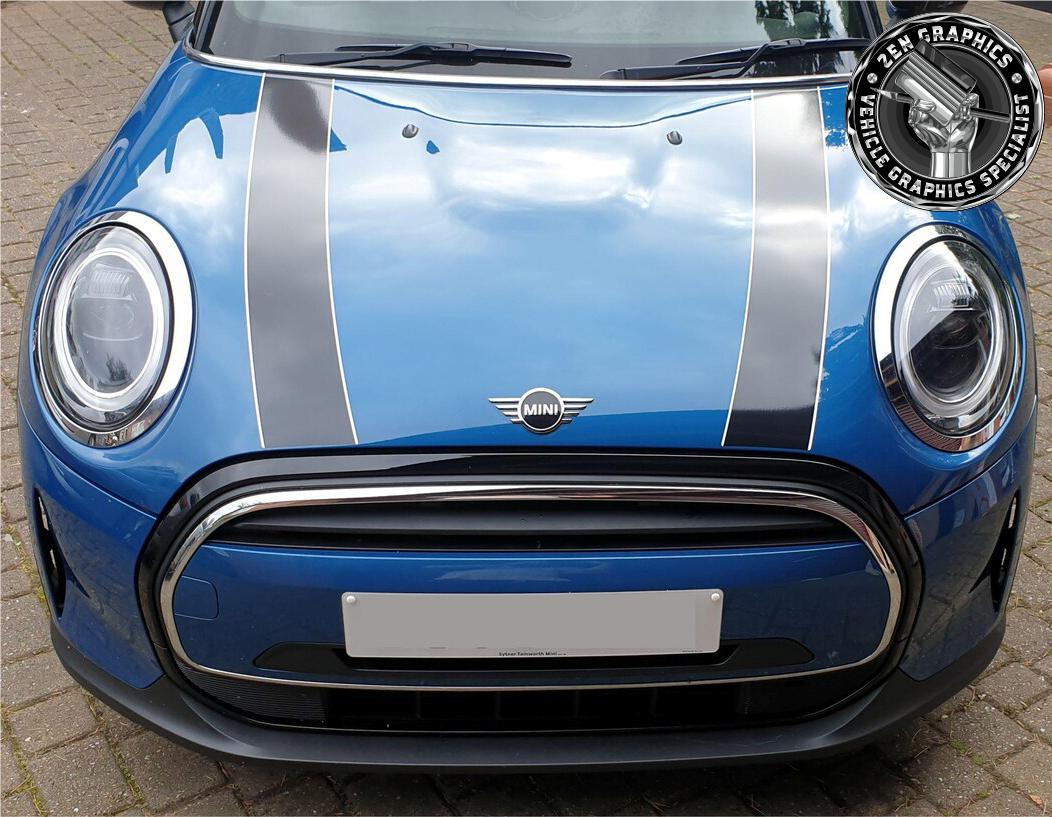 Bonnet Stripes Kit to Fit Mini F55 / F56 LCI 2 Cooper Stickers Decals ...