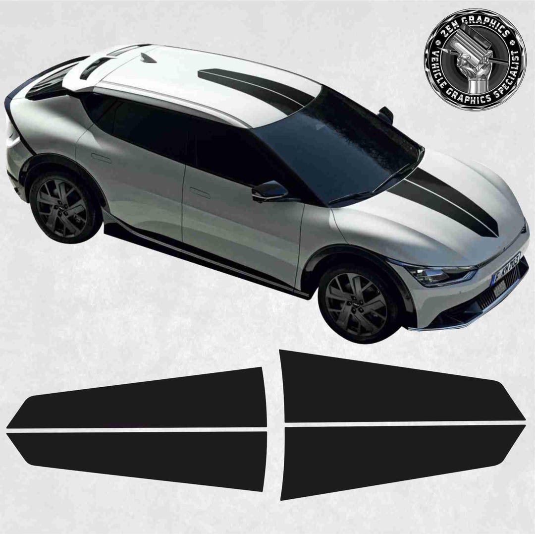 Over the Top Stripes to Fit Kia EV6 EV6 GT Exact Correct Size and Spec ...