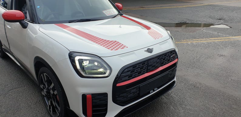 Grille Stripe for Mini U25 Countryman JCW Stickers Decals Graphics ...