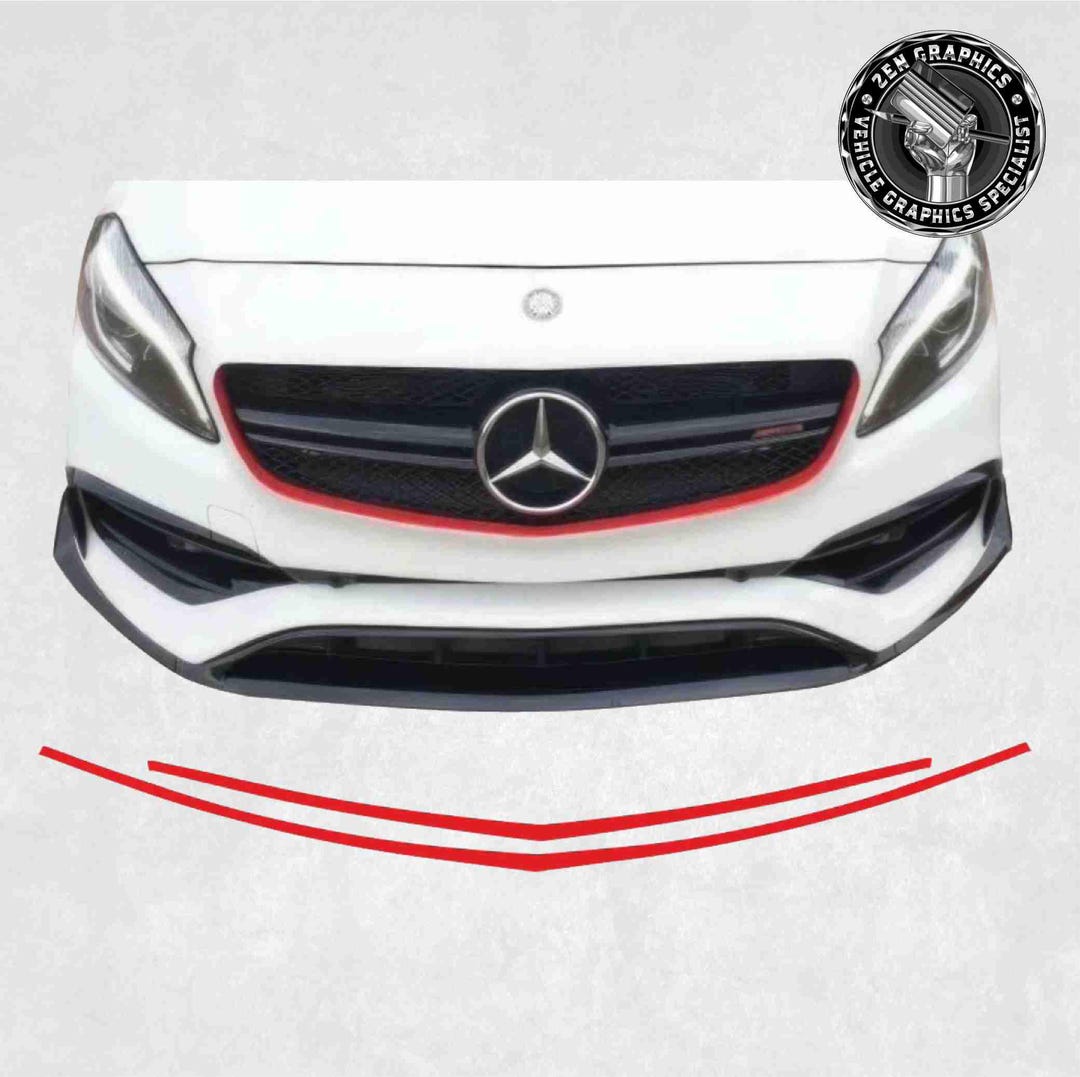 Grille Accent Overlay for Mercedes W176 A45 / A-class Decal Sticker ...