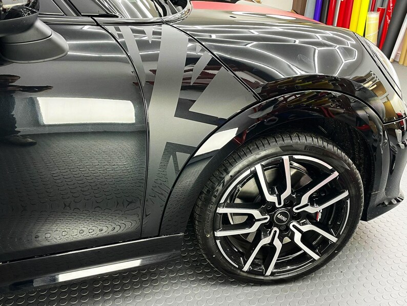Scuttle Union Jacks to Fit 2024 Mini F65 5 Door Cooper S / JCW Stickers ...