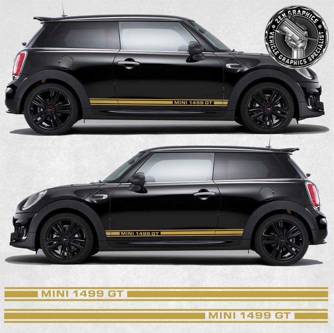 Side Stripes Kit to Fit Mini R56 / F56 / F57 1499 / 1998 GT Stickers ...
