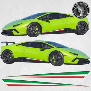 Italian Side Stripes for Lamborghini Huracan Performante / Spyder ...