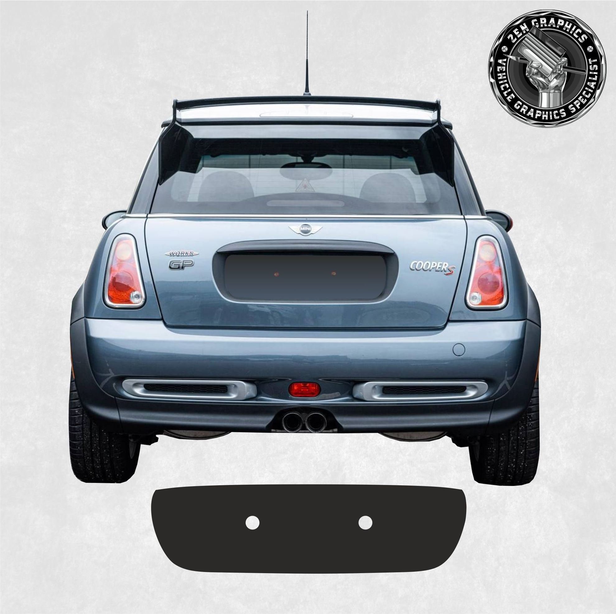 Number Plate Surround Vinyl to Fit Mini R52 / R53 GP Cooper S Stickers ...