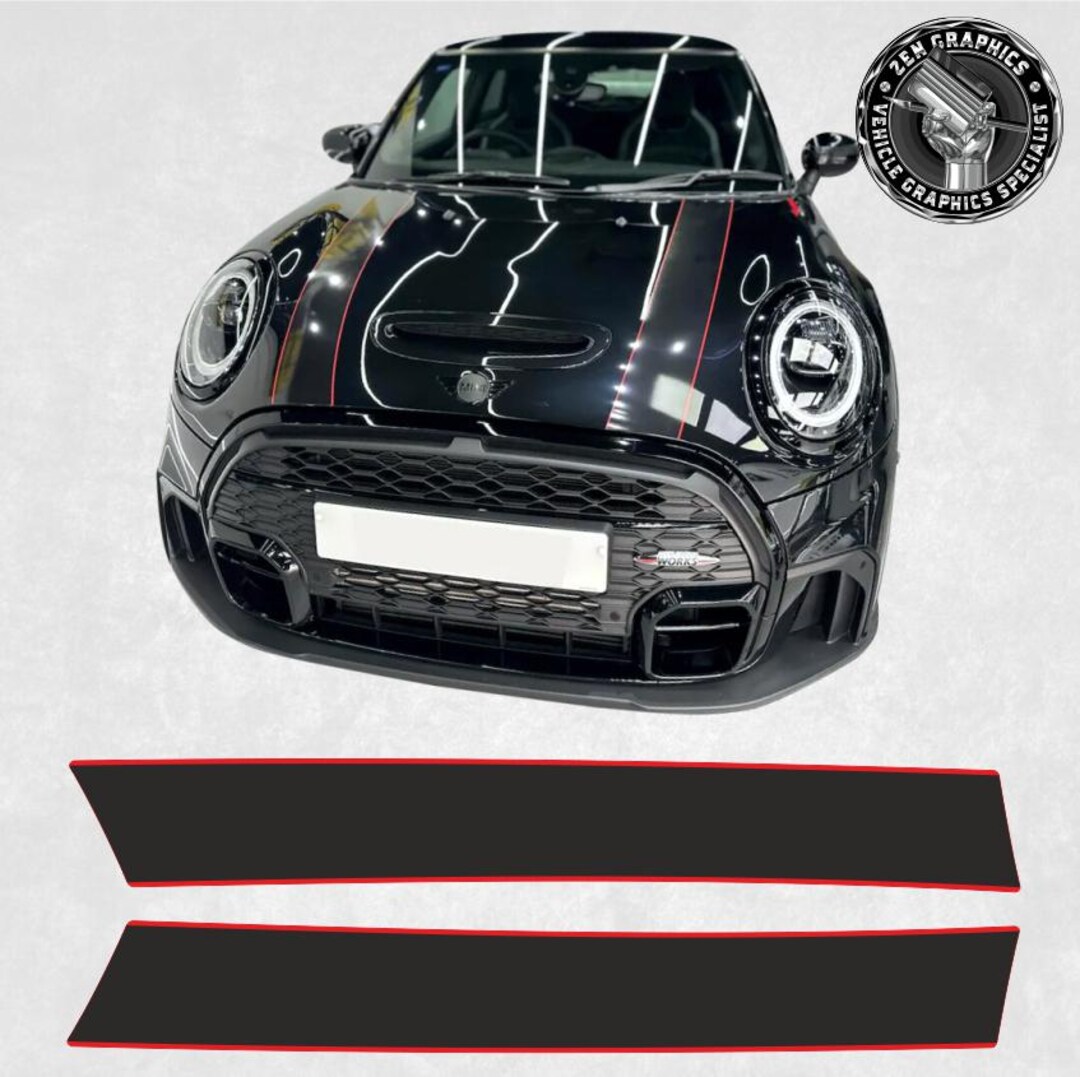 Bonnet Stripes Kit to Fit Mini F55 / F56 LCI 2 Cooper S JCW Stickers ...