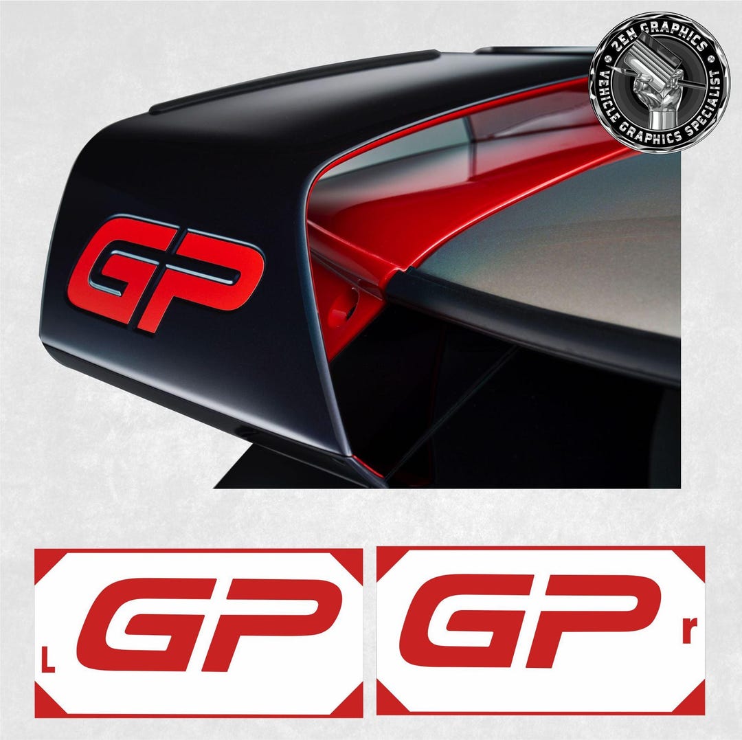 Rear Wing Spoiler Replacement Decal to Fit Mini F56 GP Stickers Decals ...