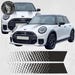 Bonnet Die Cut Stripes Kit to Fit Mini J01 Cooper Electric 2024 ...