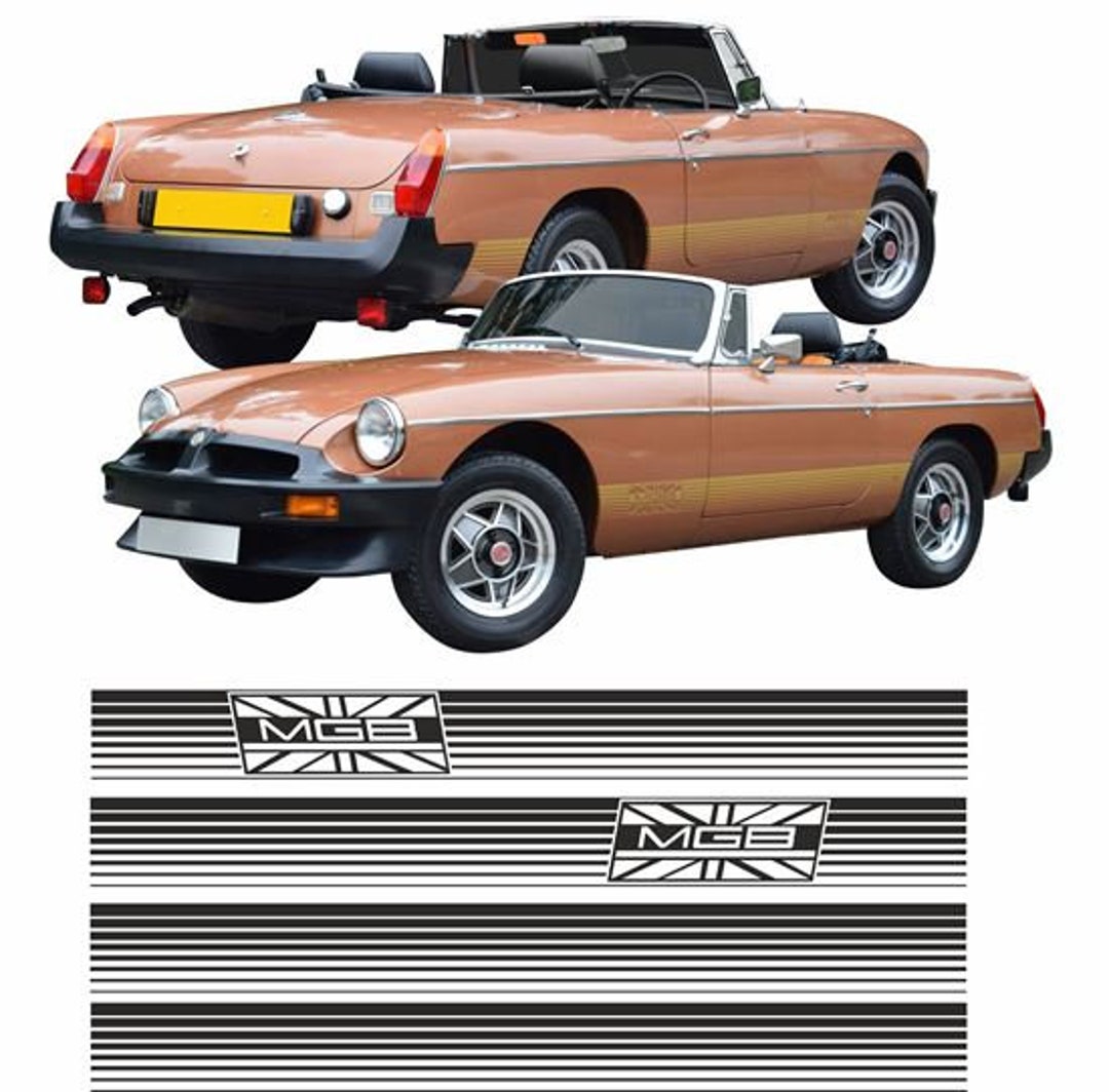Side Stripes to Fit MGB Limited Edition Decals Stickers Graphics Wrap ...