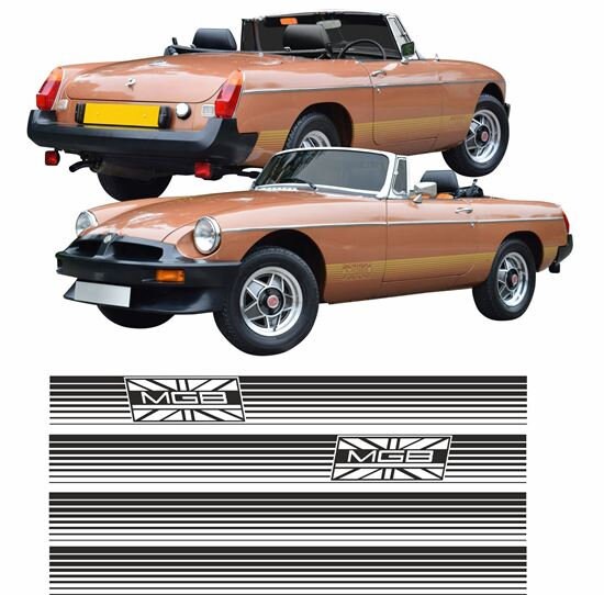 Side Stripes to Fit MGB Limited Edition Decals Stickers Graphics Wrap ...