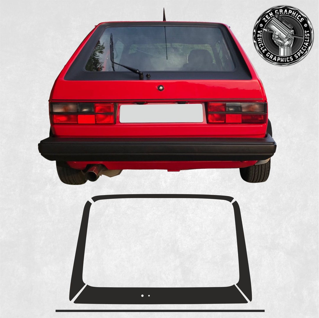 Rear Hatch Vinyl for MK1 Golf GTI Vinyl Graphics Decals Stickers Exact ...
