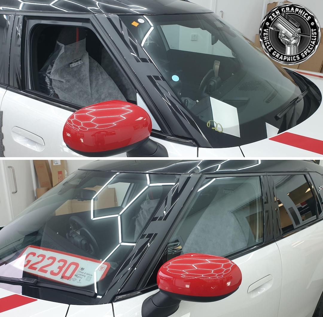 A Pillar Black Jacks for Mini U25 Countryman Stickers Decals Graphics ...