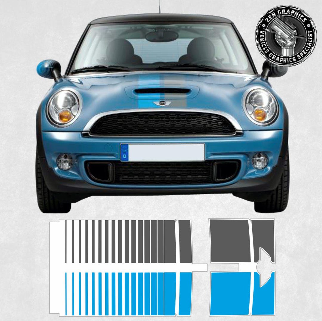 Bonnet Stripes to Fit Mini R56 Bayswater Limited Edition 2006 - 2015 ...