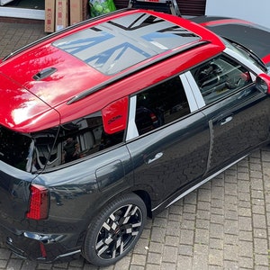 Panoramic Glass Roof Union Jack Graphics to Fit Mini U25 Countryman JCW ...