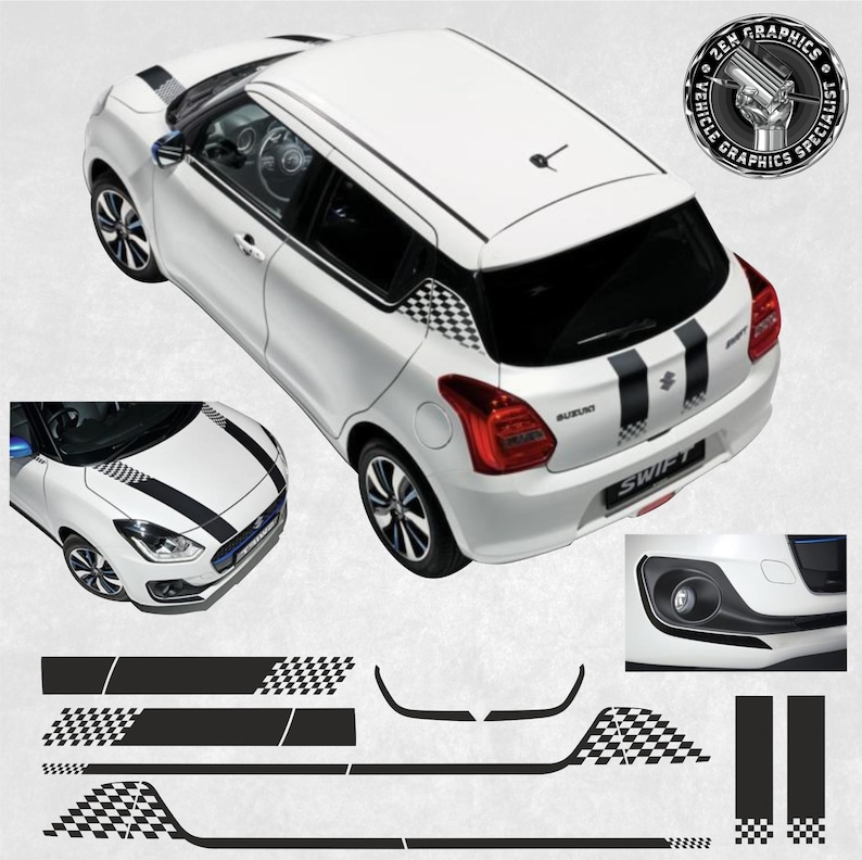 Graphics Pack Kit to Fit Suzuki Swift 2017 > Decals Stickers Graphics ...